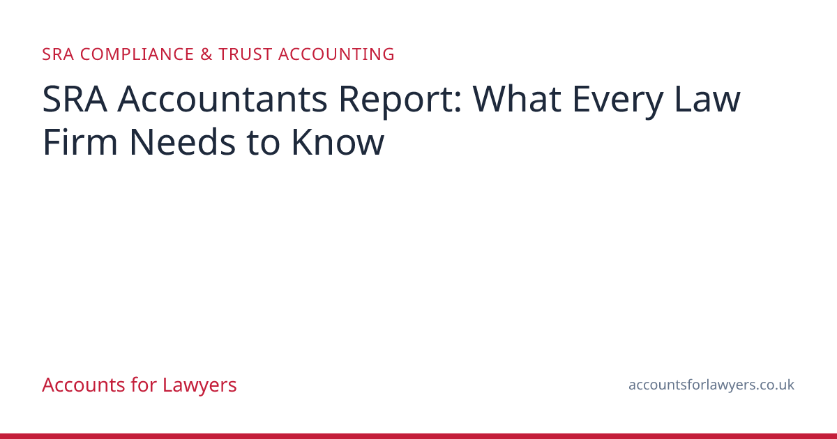 SRA Accountants Report: Requirements & Deadlines 2026 | Accounts for ...